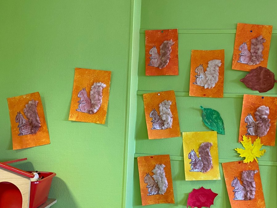 Les écureuils en automne - PS/MS - Ecole Saint-Georges
